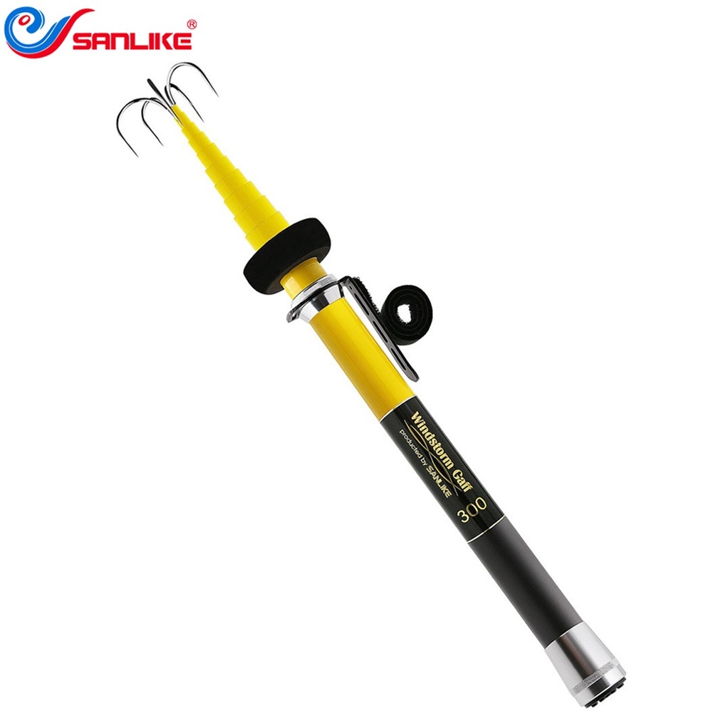 SANLIKE Squid Hook Telescopic Squid gaff 3M/4M Fiberglass Stainless ...