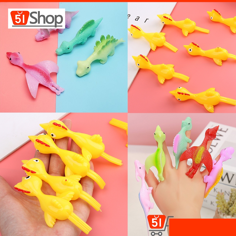 Playful Dinosaur/chicken Mini Launching Finger Darts For Unique Stress ...