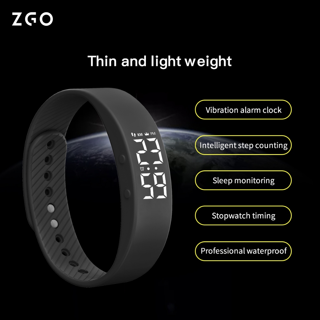 ZGO Electronic Kids Smart Watch Middle School Student Sports Pedometer ...