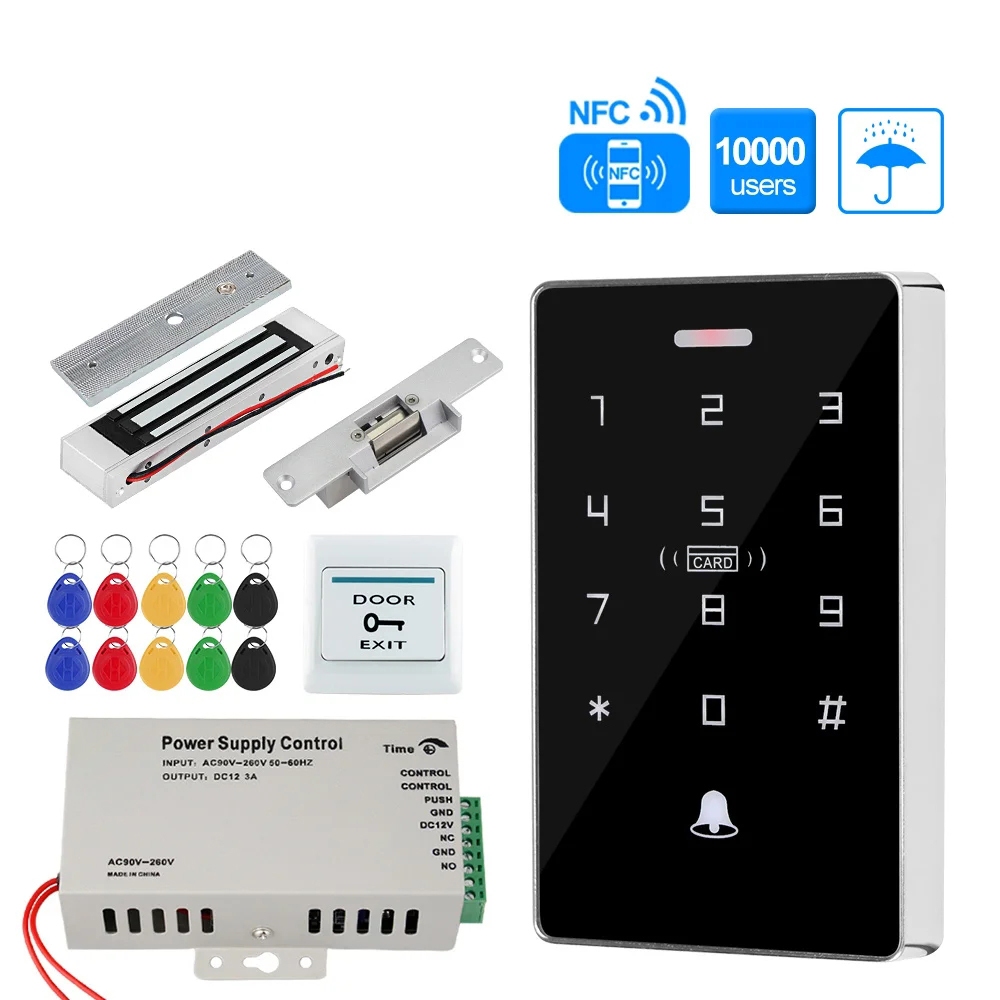 Outdoor Access Control System Kit Set Waterproof RFID Keypad 125KHz 13 ...