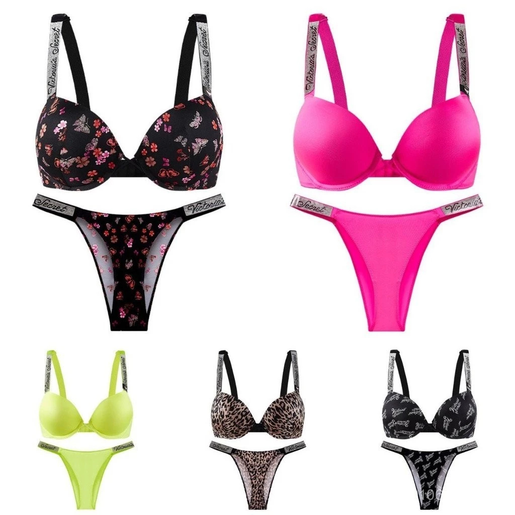 Victoria's Secret Women Underwea Diamond Printed Bra Set Printed ...