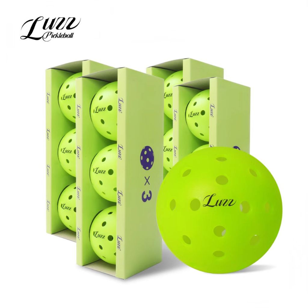 Luzz Pickleball Set– 40-Hole Rotomolded Design, Wear-Resistant, Anti ...