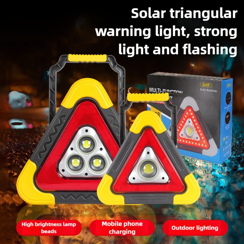 Fast Delivery ⚡Multi functional car triangle warning light, waterproof ...