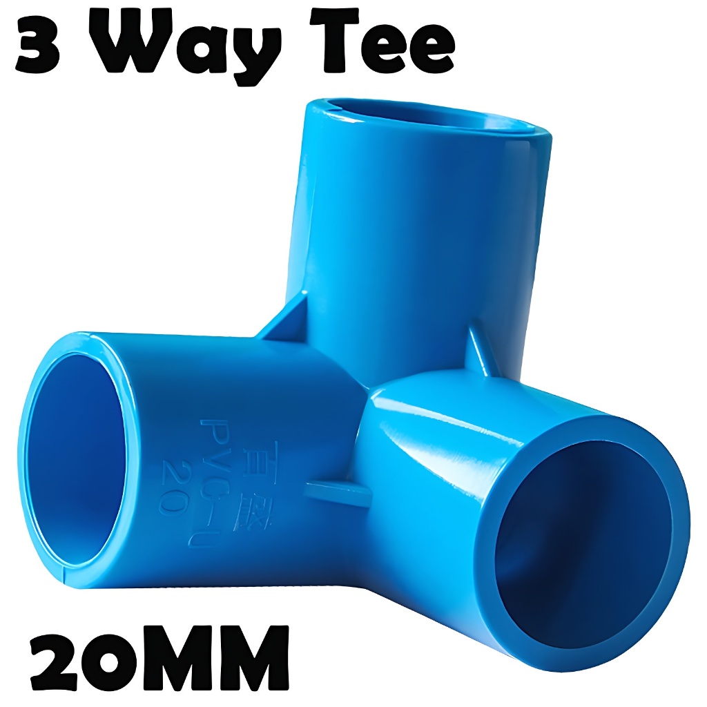 PVC Accessories Connector 20mm Socket Elbow Tee Pt Valve End Cap PVC ...