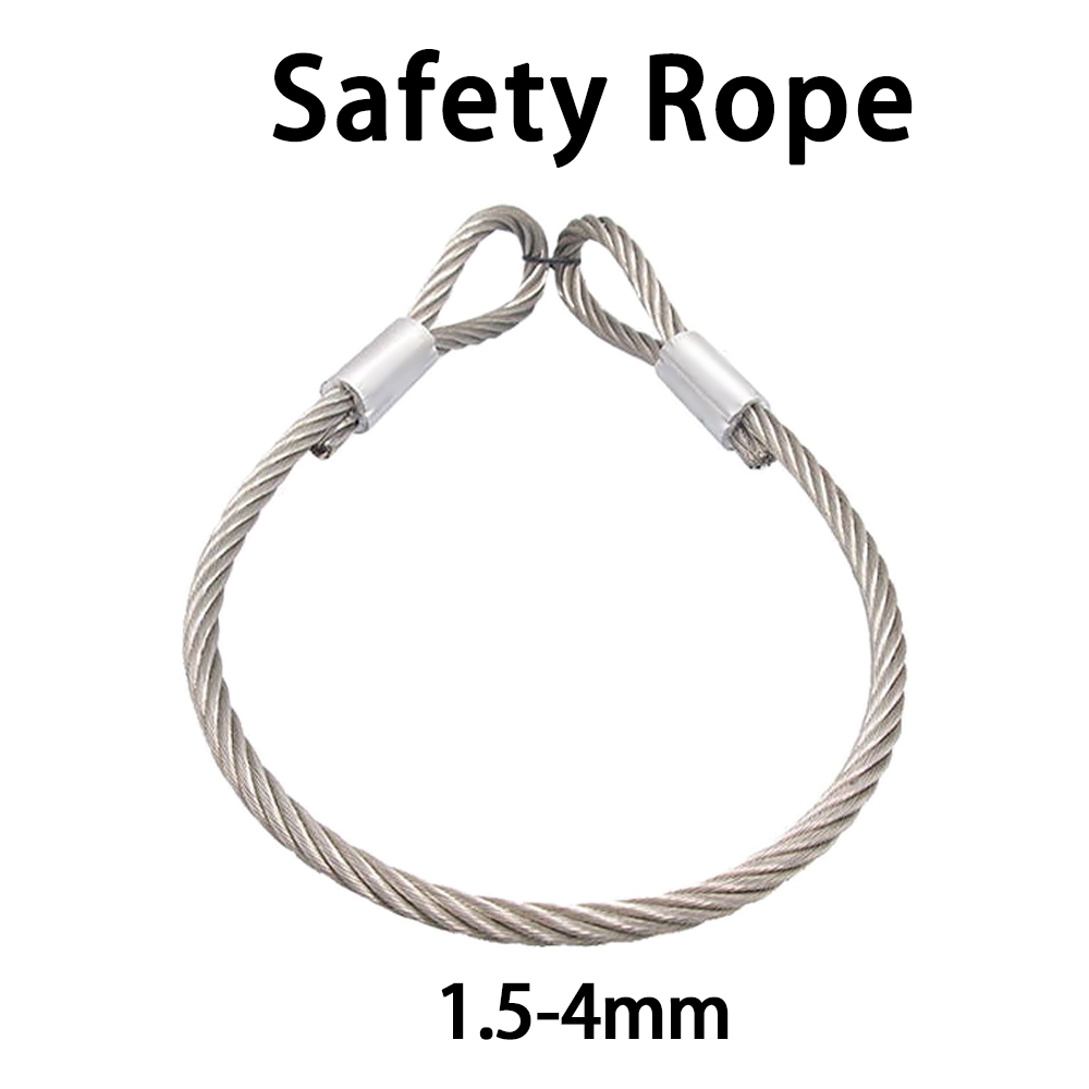 304 Stainless Steel Safety Rope with integrated die-casting of loops at ...