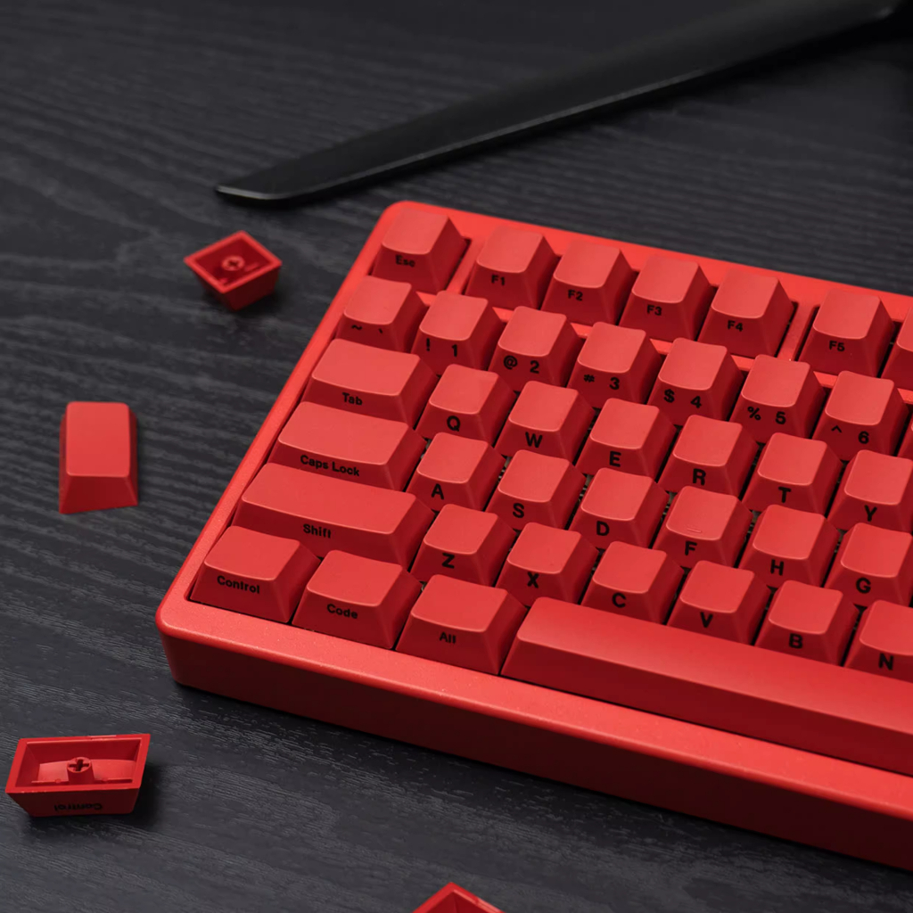 【Keycap Only】Red Side Carving Keycaps 107 Keys PBT Dye-sub Cherry ...