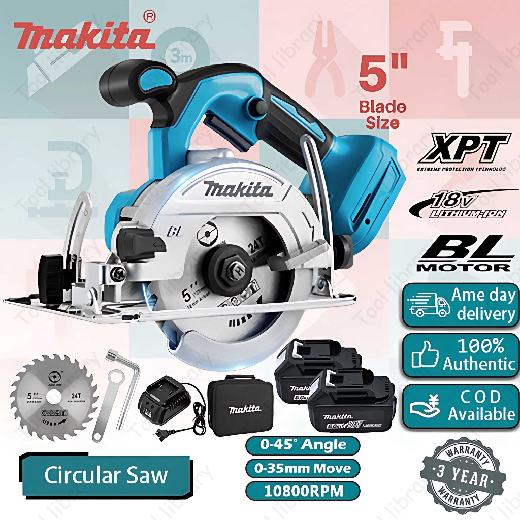 Makita Cordless Electric Circular Saw Brushless 18V Woodworking ...
