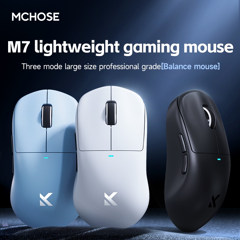 Wireless Mouse Mchose M7 Ultra Gaming Mouse Tri-mode 8K Polling PAW3395 ...