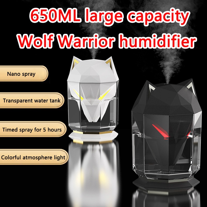 Wolf Warrior Humidifier Home bedroom desktop air nebulizer 650ML ...