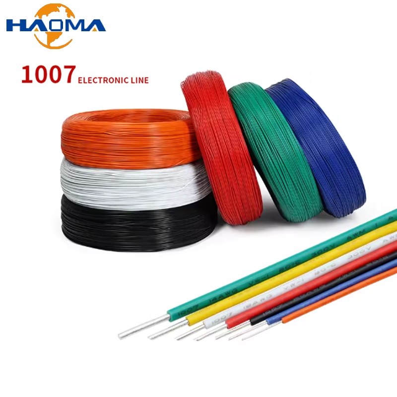 1007 Single Core Copper Wire 26 24 22 20 18 16 14 AWG PVC Insulation ...