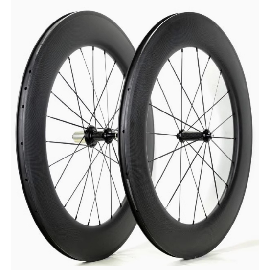 Road 700C carbon fiber 88mm V-brake disc brake bike wheel set | Shopee ...