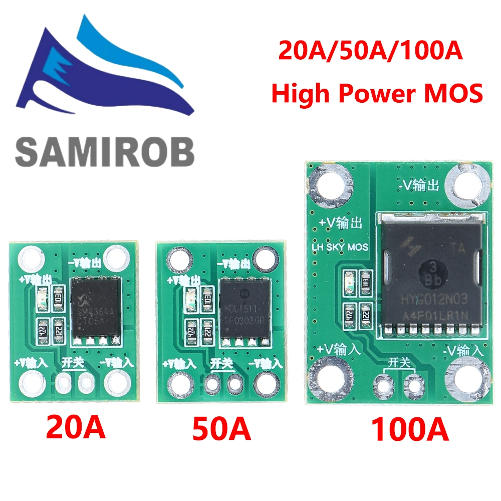 SAMIORE 20A/50A/100A high power MOS trigger switch driver module Field Effect Tube PWM ...