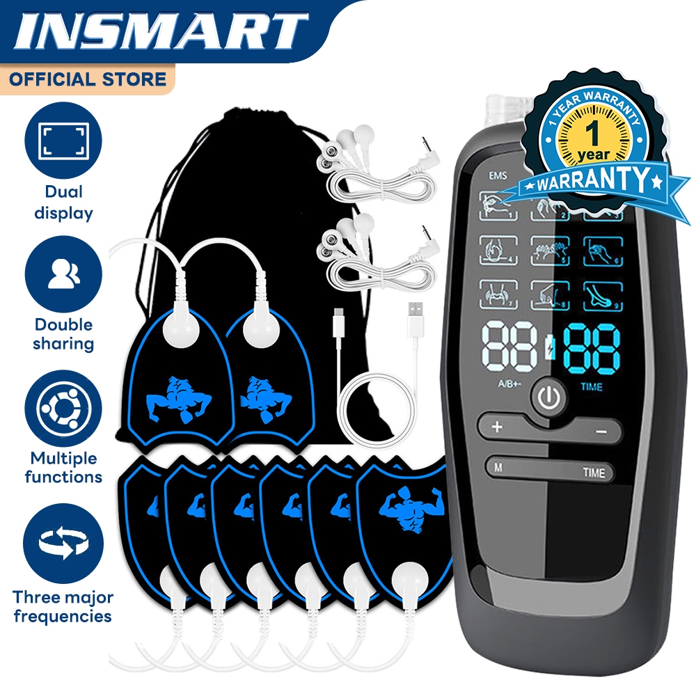 INSMART Physiotherapy Tens Muscle Stimulator Electric EMS Acupuncture ...