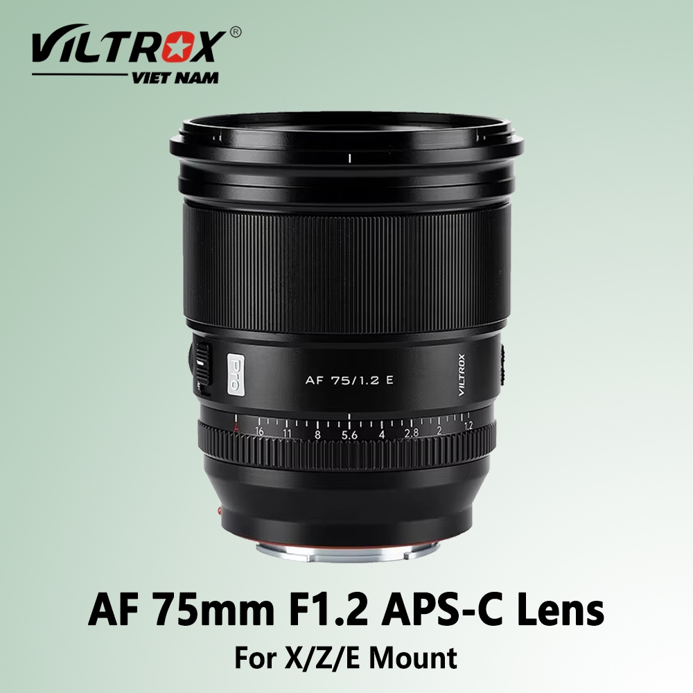 Viltrox 75mm f1.2 pro Auto Focus Large Aperture Portrait Lens for E/X/Z Mount Camera Lenses ...