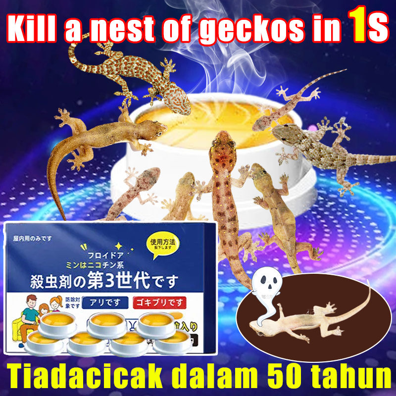 Kill a nest of geckos in 1second Lizard repellent 8 pcs/box racun cicak ...
