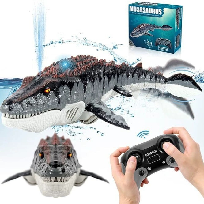 RC Simulation Mosasaurus Shark Mosas Boat Toys 2.4G Remote Control ...