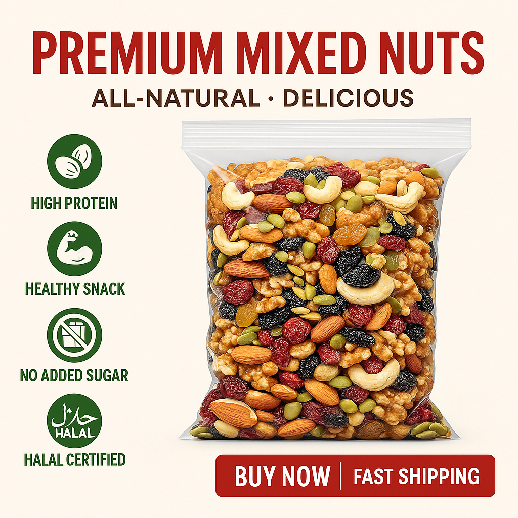 Selected Chinese snacks,HALAL,Healthy Roasted Mix Nuts & Dried Fruits ...