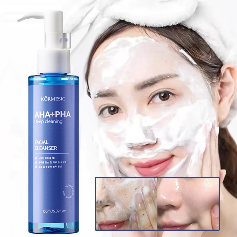 Whitening Facial Cleanser 150ml Nicotinamide Face Cleanser AHA+PHA Deep ...