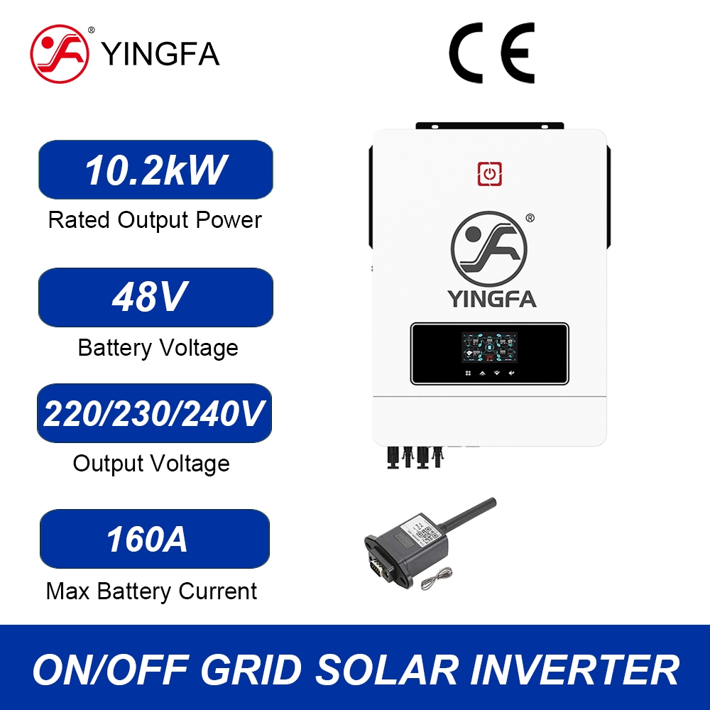 10.2kw PV Inverter Single Phase Pure Sine Wave 220V - 240V Dual Output ...
