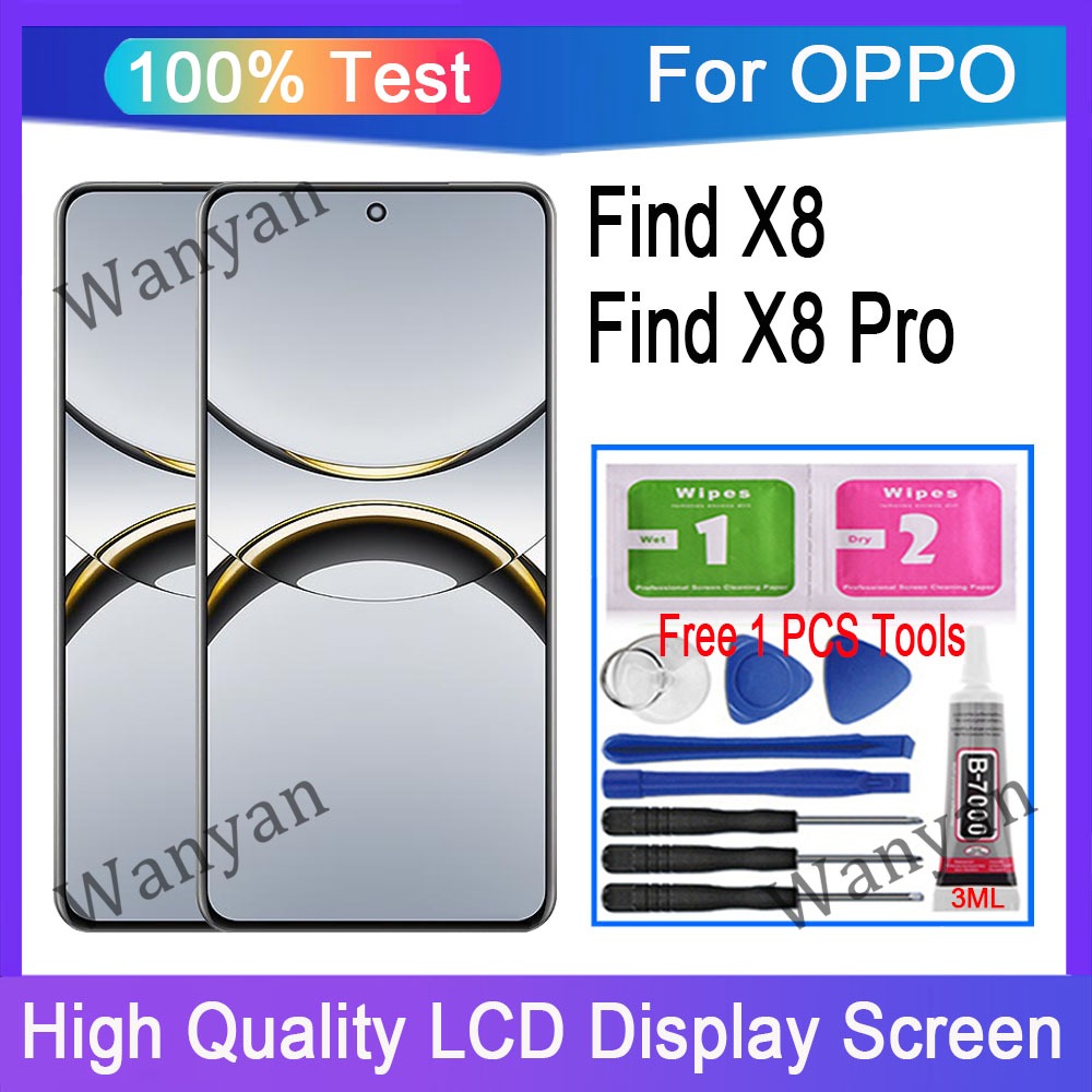 Original AMOLED OPPO Find X8 5G Find X8 Pro 5G LCD Display Touch Screen Replacement | Shopee ...