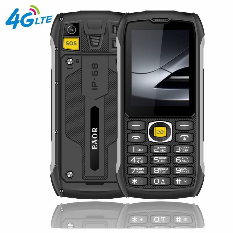 EAOR 4G LTE IP68 Waterproof Rugged Phone 4500mAh Big Battery power bank ...