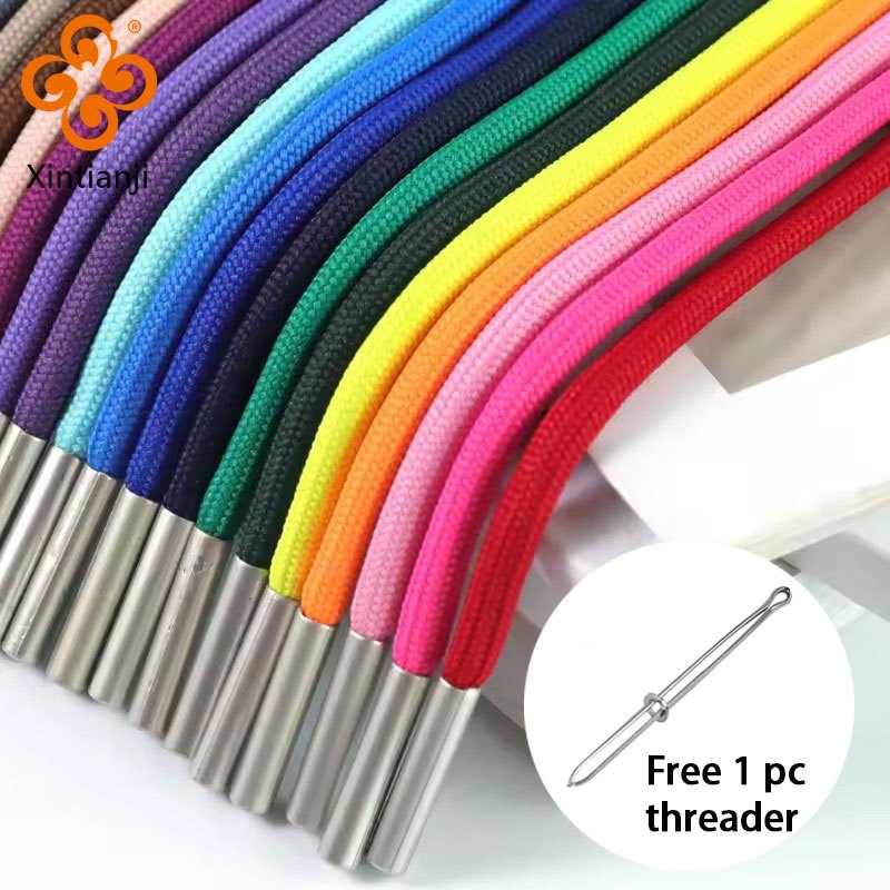 1 Piece 135cm Braided Round Twisted Cord Solid Color Hoodie Rope ...