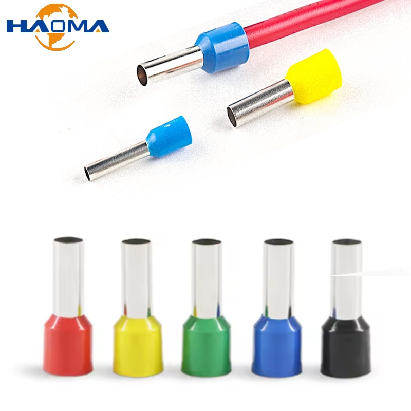 50Pcs Tubular Crimp Terminals Electrical Wire Cable Ferrules Connectors VE0508 VE7508 VE1008 ...