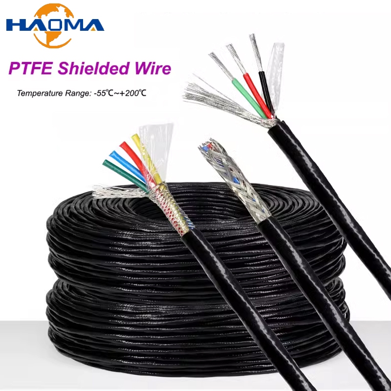 1M PTFE High Temperature Shielded Wire 1 2 3 4 5 6 Cores High Purity ...
