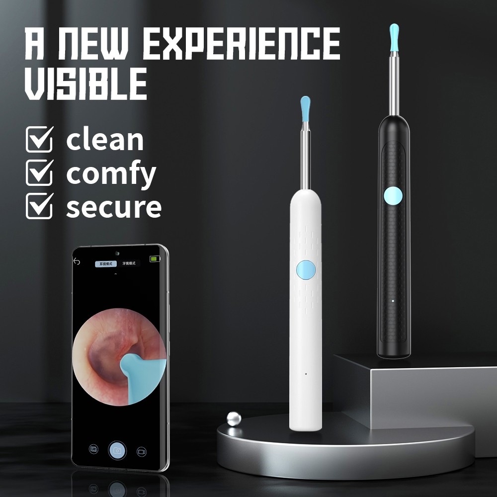 Smart Visual Ear Cleaner Set with Camera 1080P Ear Sticks Ear Wax ...