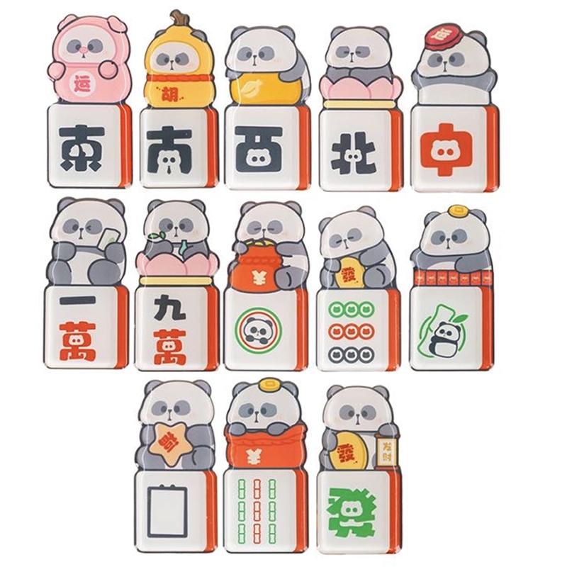 Mr.Pa Lucky Mahjong Sticker Series Blind Box Refrigerator Magnet Mini ...