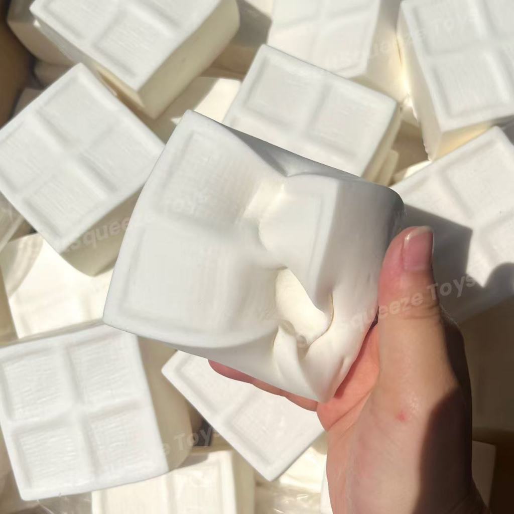 squishy, soft tofu blocks slow rebound toy, soft touch simulated tofu ...