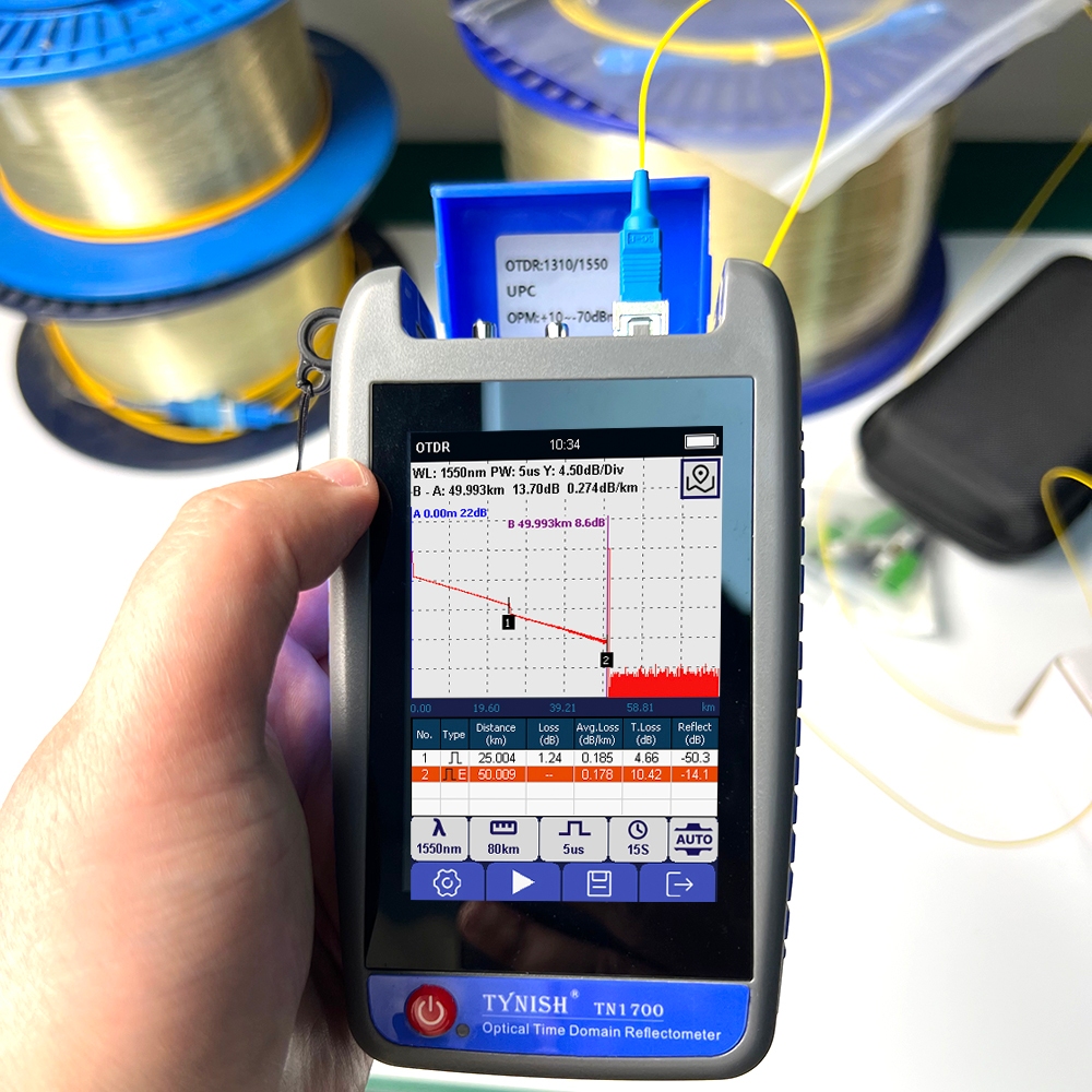 TN1700-P1 2025 pro OTDR Micro Mini Reflectometer Fiber Tester ...