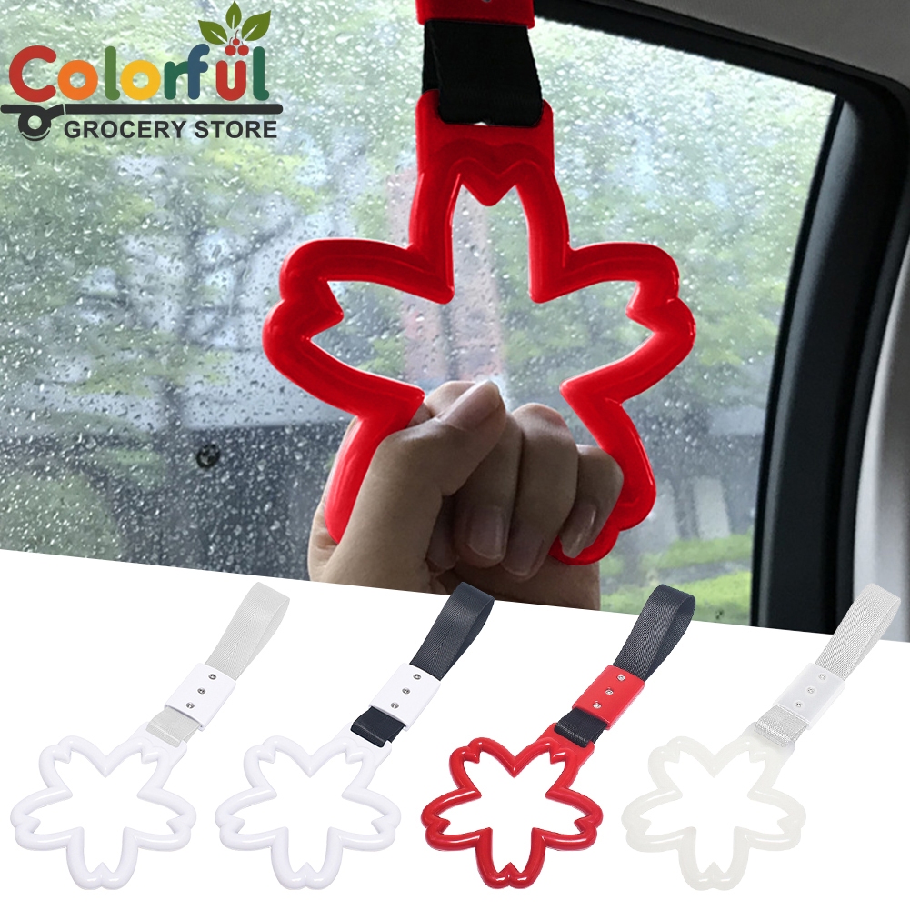 Universal JDM Car Tow Strap Handle Hand Strap Ring Sakura Shape Cherry ...