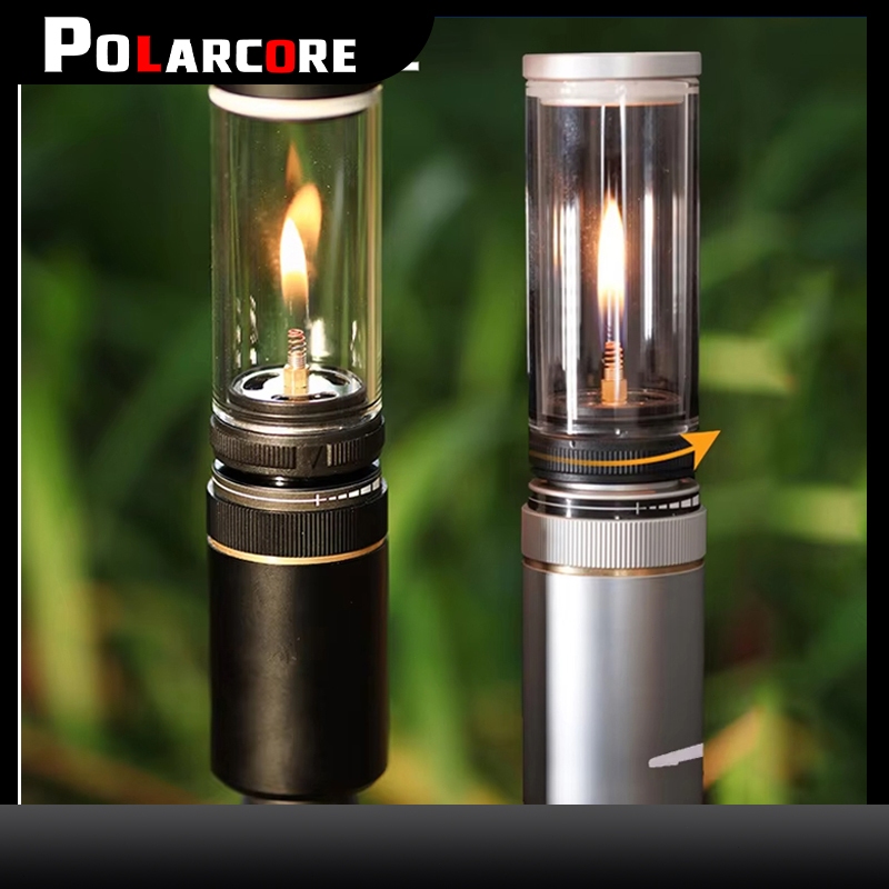 POLARCORE Portable Camping Gas Candle Lamp Light Inflatable Butane Gas ...