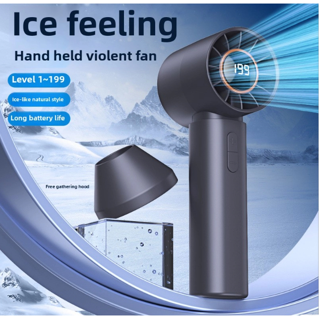 2025 Hot High-Speed Small Handheld Fan USB Mini Digital Display ...