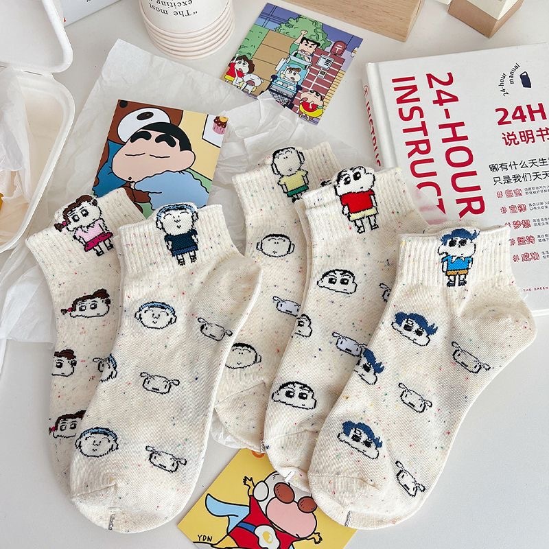 Crayon Shin-Chan Socks Spring Summer Thin Style Anime Japanese Style ...