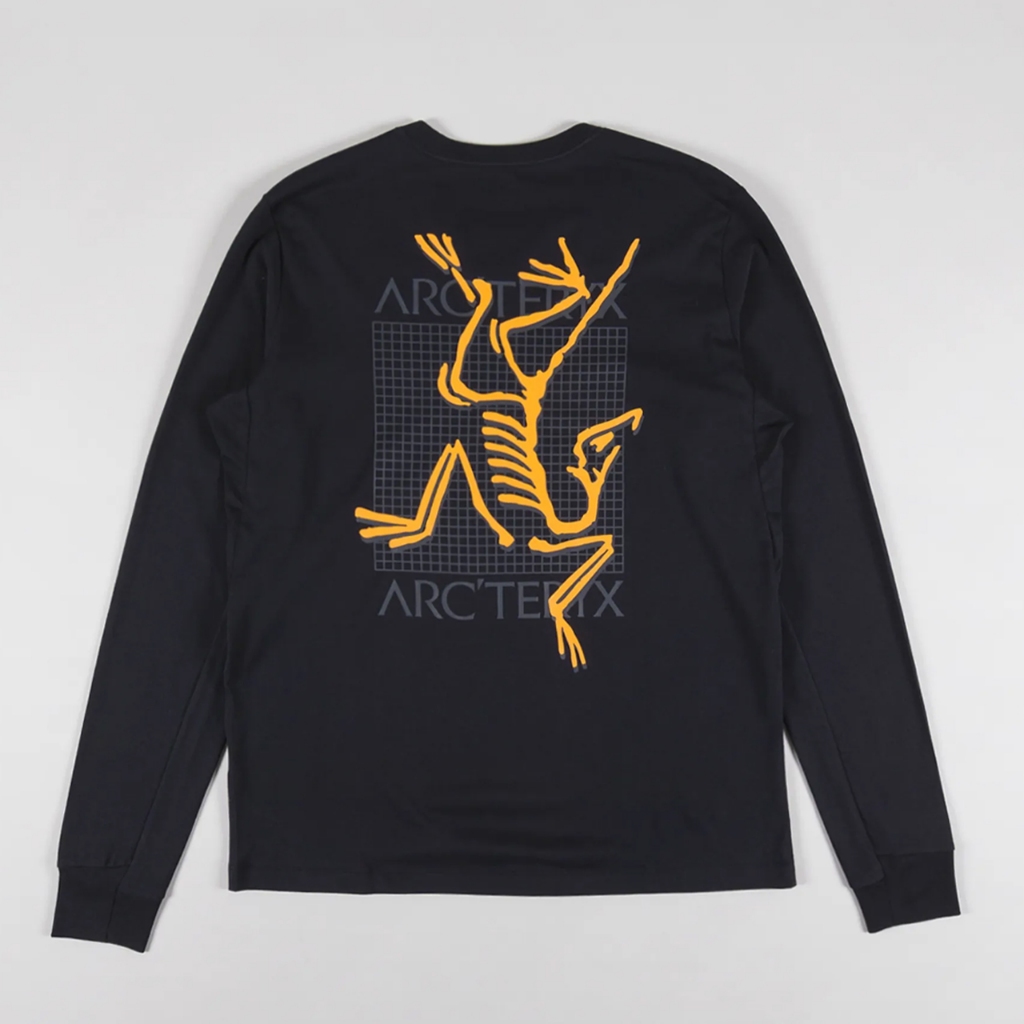 Arcteryx Arc'Multi Bird Logo L/S T-Shirt Black/white | Shopee Malaysia