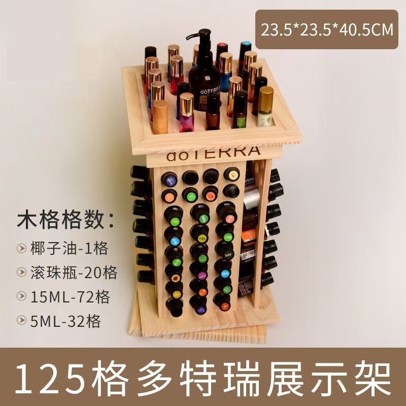 Essential Oil Rack Botol Rotating Turning Tower Doterra Display 360 ...