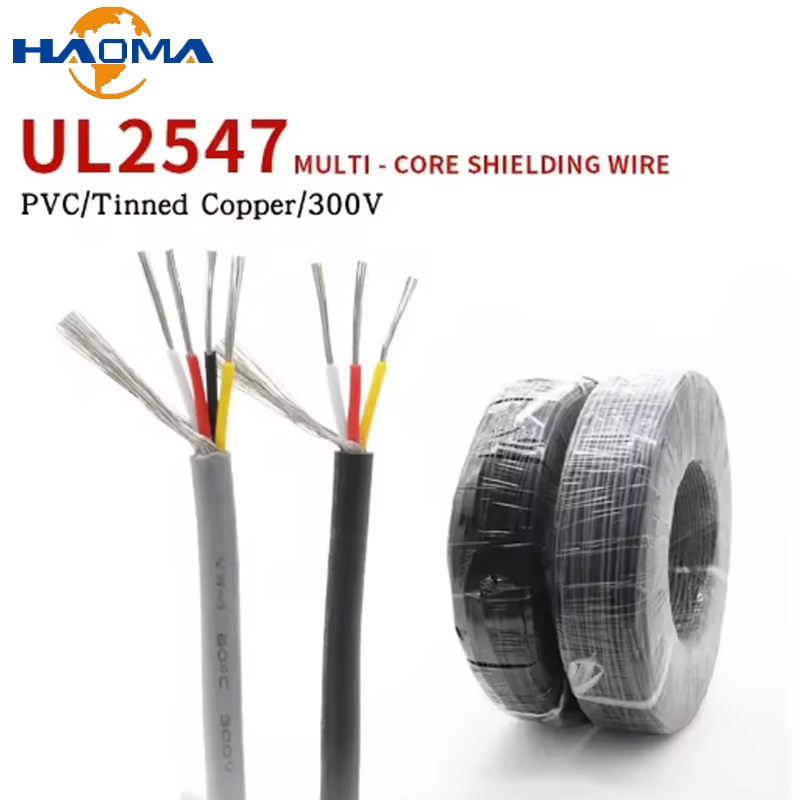 UL2547 Signal Shielded Cable 30 28 26 24 22 20 18 AWG 2 3 4 5 6 7 8 ...