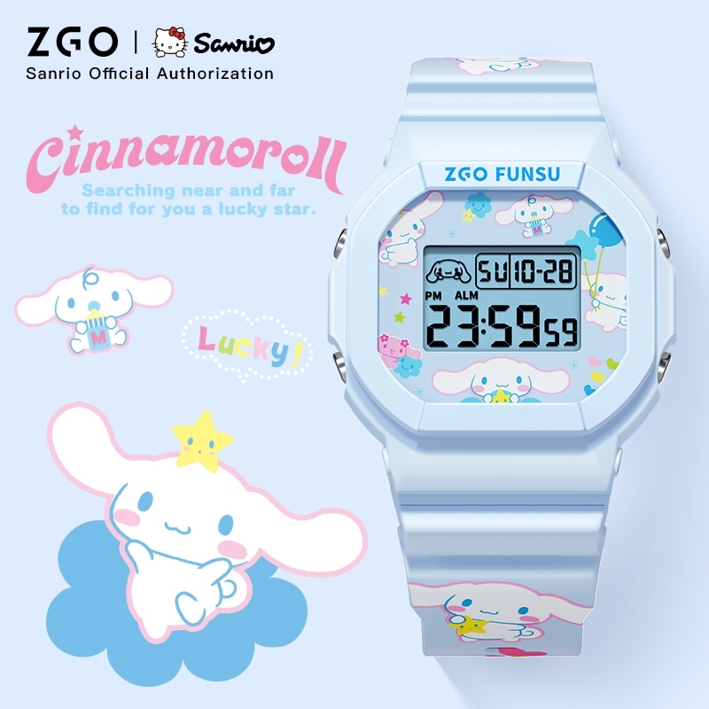 ZGO Sanrio Cinnamoroll Kids Digital Watch for Girl Students, Sports ...