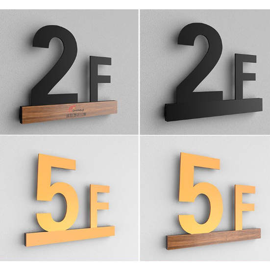 Elevator Floor Signs Hotel Floor Number Plate Customized Corridor Floor ...