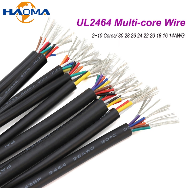 Multi-Core Wire Black PVC Sheathed Insulation 30 28 26 24 22 20 18 16 ...
