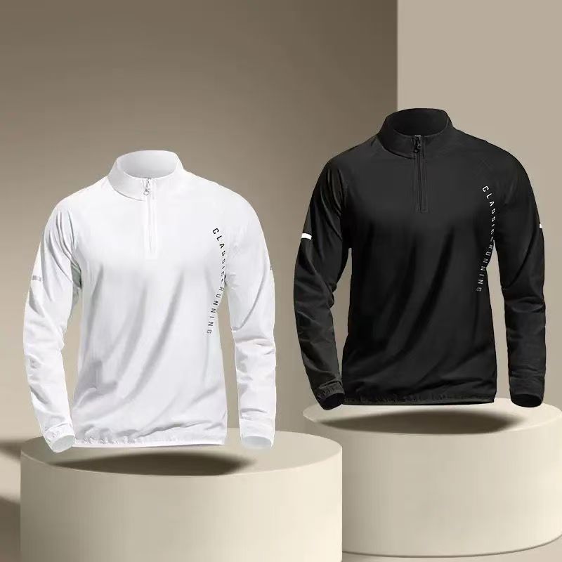 Men Quick Dry Training Sportswear Set Ice Silk Dri-Fit Running Fitness ...