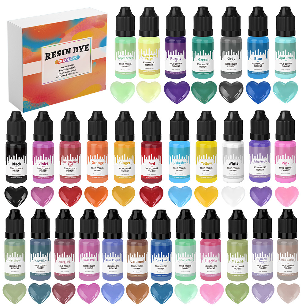 24 Colors Epoxy Resin Pigment Transparent Resin Dye Colorant DIY ...