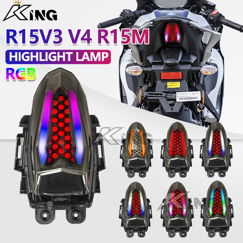 R15V3 V4 RGB LED TAILLAMPU BELAKANG TAIL LAMP BRAKE LIGHT SIGNAL LIGHT ...