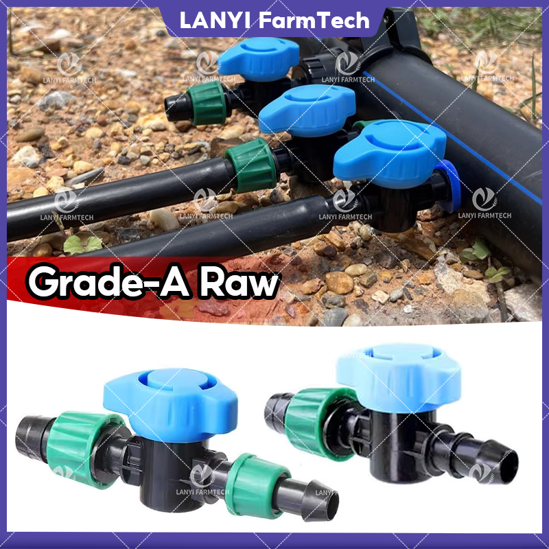 Barbed Tape Lock Offtake Mini Valve for Irrigation Drip Line Plastic ...