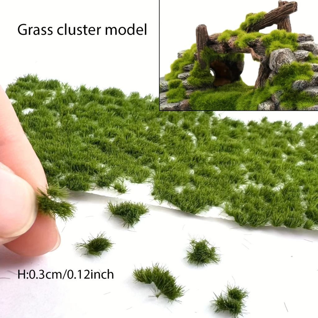 3MM Static Grass Tuft Needle Model Simulation Grass Cluster Nest Plant ...