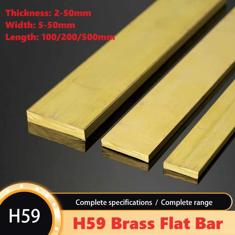 H59 Brass Flat Bar Plate Strip Thicknesses 2/3/4/5/6/8/10/15/20/25/30 Pure Copper Solids Metal ...