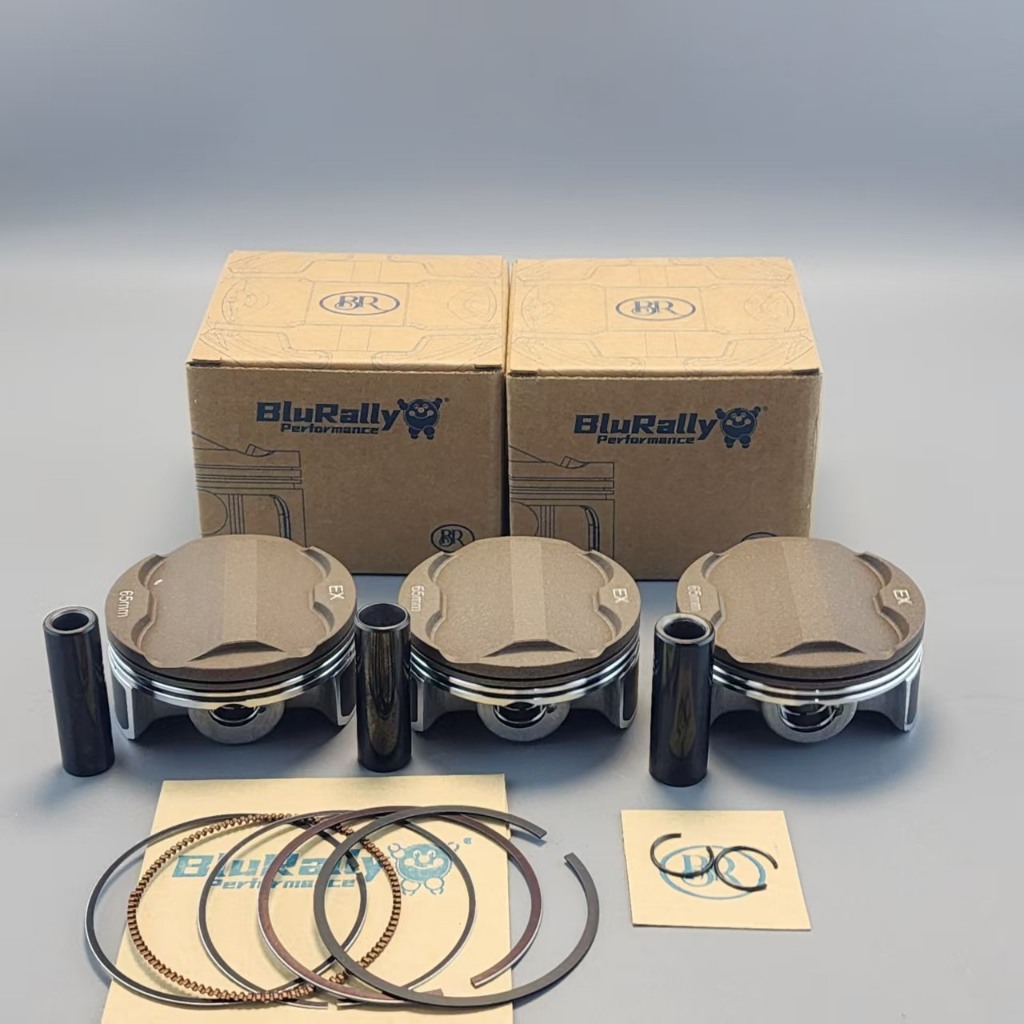 65mm Forged motorcyle Piston with Ring Kit with DLC Pin13&14&15mm high ...