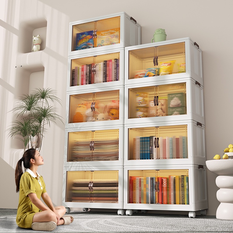 68CM 4/5/6 Layers Extra Large Storage Cabinet Removable Stackable ...